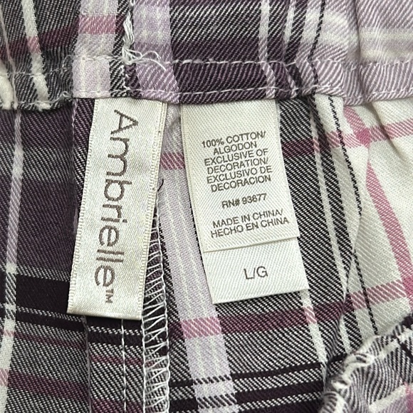Ambrielle | Intimates & Sleepwear | Large Ambrielle 0 Cotton Plaid ...